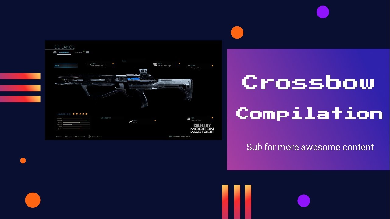 Modern Warfare Crossbow Compilation - YouTube