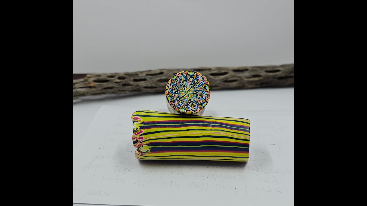 Polymer Clay Bright Kaleidoscope Cane Tutorial - YouTube
