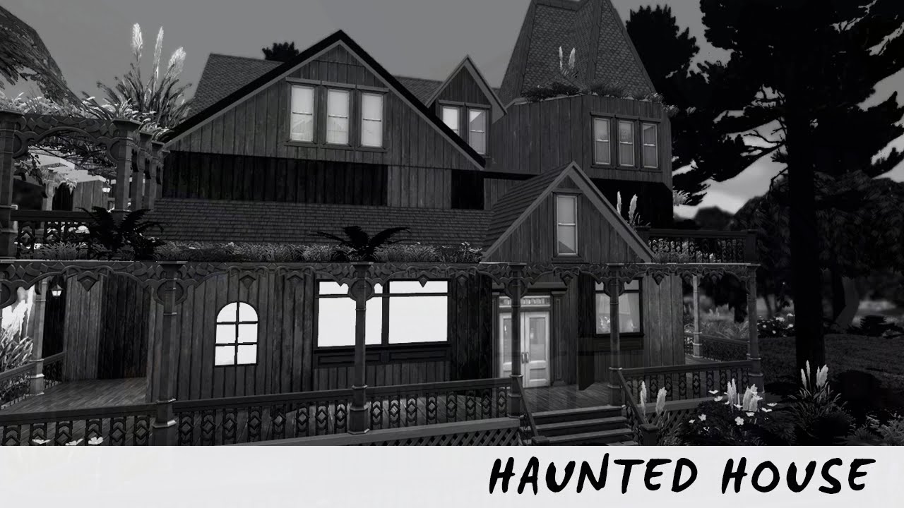 The Sims 4 Speed Build — Haunted House 01 - YouTube