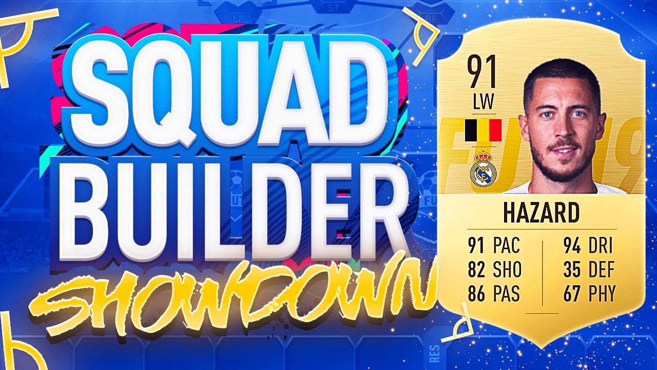 FIFA 19 SQUAD BUILDER SHOWDOWN!!! REAL MADRID EDEN HAZARD!!! - YouTube