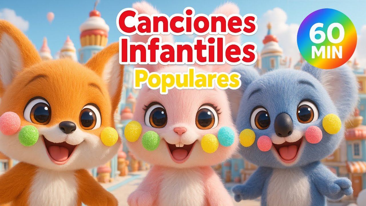 【60min sin parar】🎵 Canciones Infantiles Populares | Popular Spanish ...