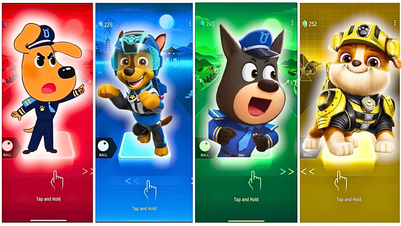 Police Officer 🆚 Sheriff Labrador 🆚 Rubble 🆚 Chase. Who is BEST? 🎶 ...