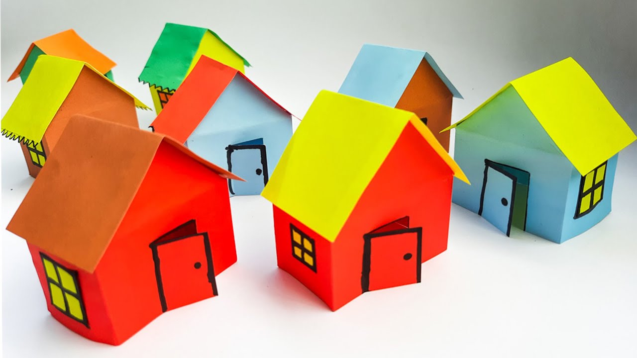 Origami House How To Make Paper House For School Project DIY Paper House Paper Crafts Idea origami-house-how-to-make-paper-house-for-school-project-diy-paper-house-paper-crafts-idea