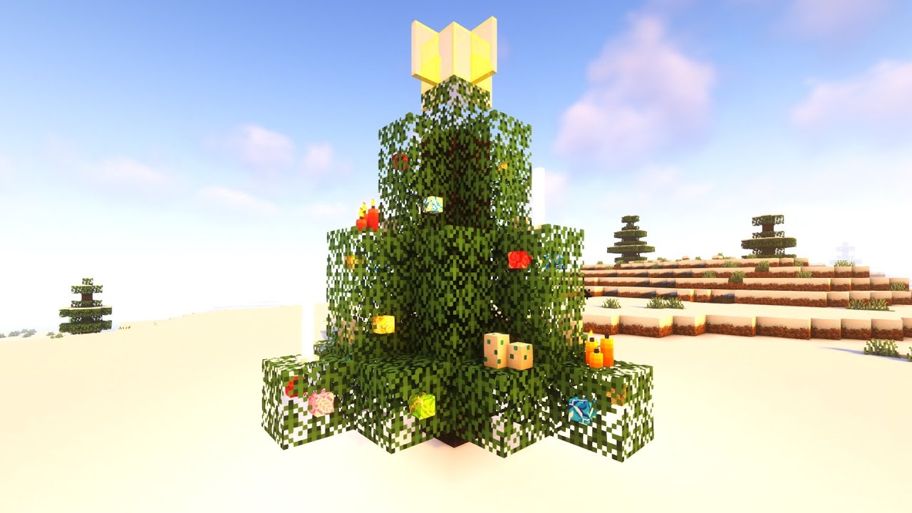 How to build a Christmas Tree in Minecraft! - YouTube