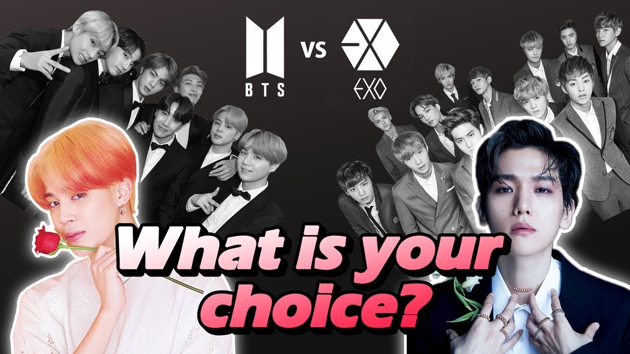 방탄소년단 BTS VS 엑소EXO 검색량이 더 많은 그룹은? 과연 당신의 선택은? Feat.빅데이터 - YouTube
