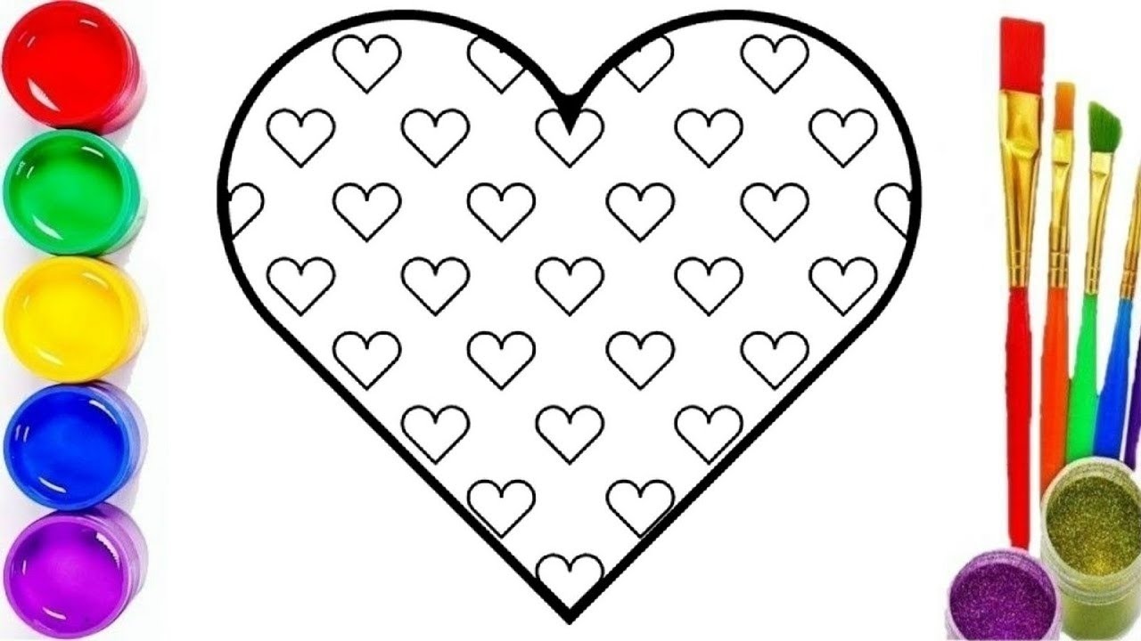 Bolalar uchun yurak rasm chizish | Heart drawing for children - YouTube