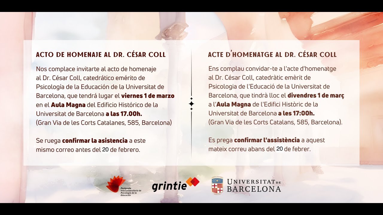 Dr. César Coll “Los retos de la Psicología de la Educación en el actual ...