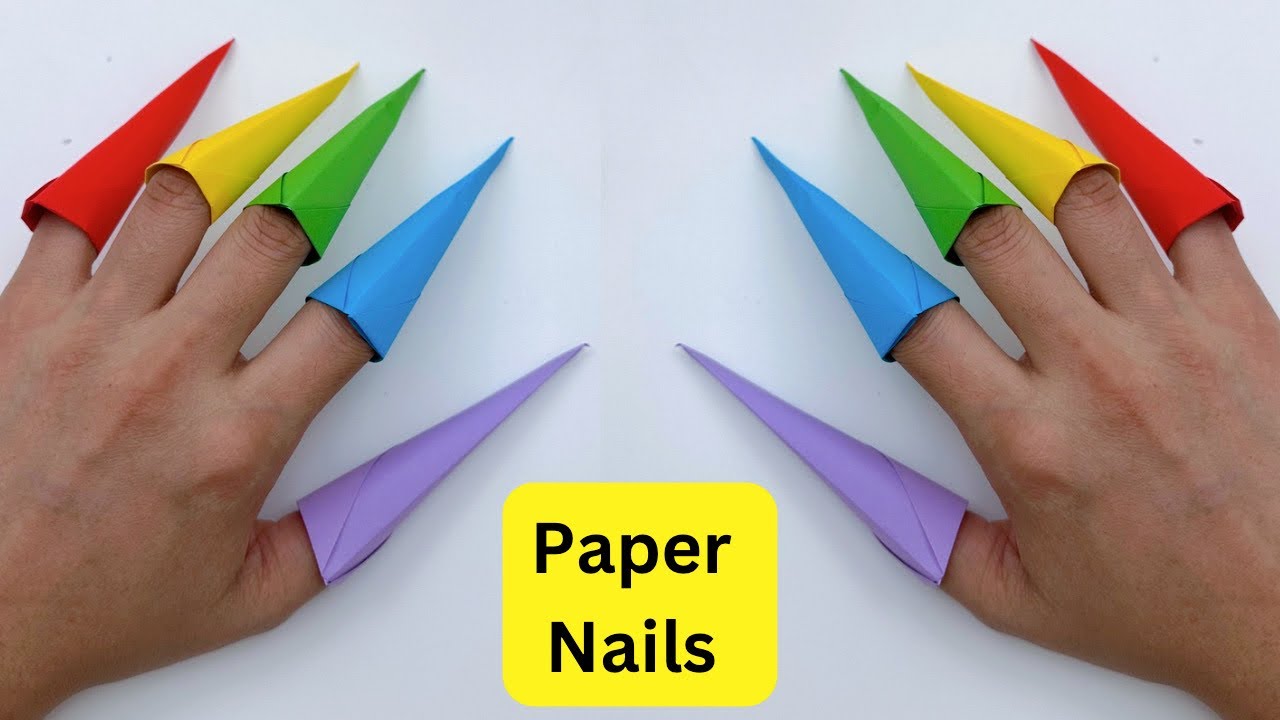 How To Make Easy Paper Nails For Kids / Nursery Craft Ideas / Paper ...