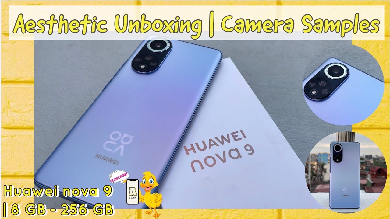 Huawei nova 9 - AESTHETIC UNBOXING | Camera Samples | 8GB 256GB | - YouTube