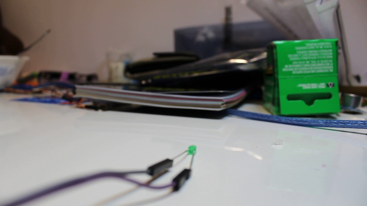 LED powered by DC Motor Demo - YouTube