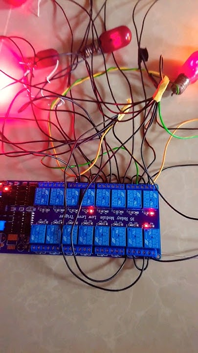 230V Light Bulb Chaser Using Arduino And 16Ch Relay Module - YouTube