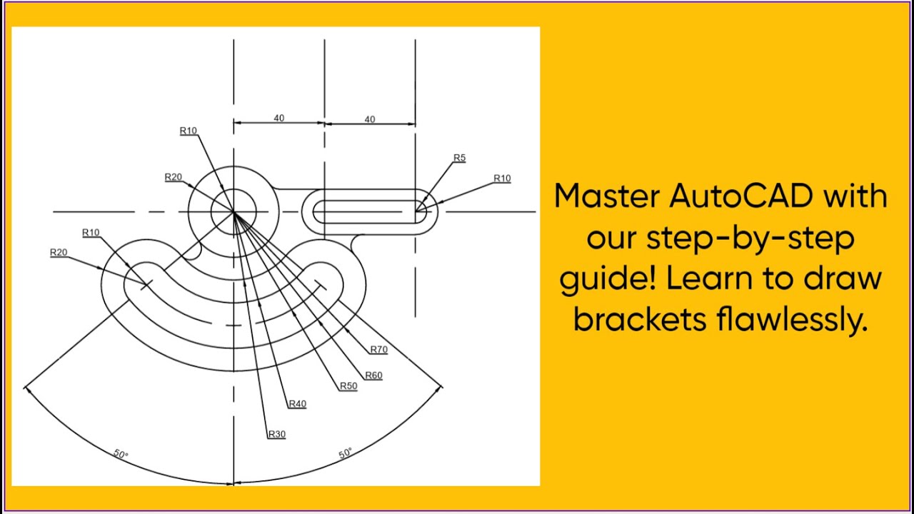 Bracket | Drawing Bracket using Autocad | Mechanical Engineering - YouTube