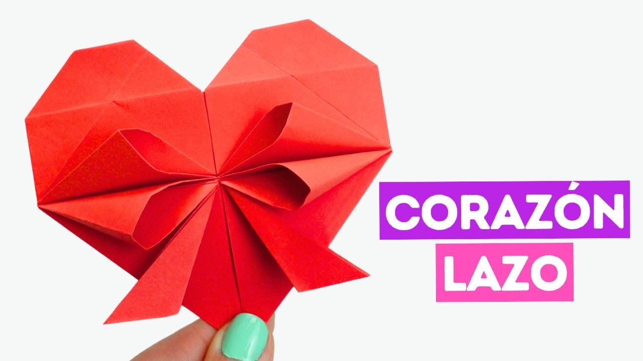 💝 Cómo hacer un corazón con lazo para el día de la madre ¡Fácil! - YouTube