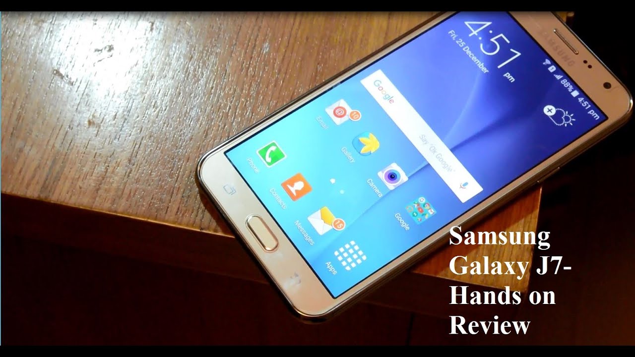 Samsung Galaxy J7 - Hands on Review - YouTube