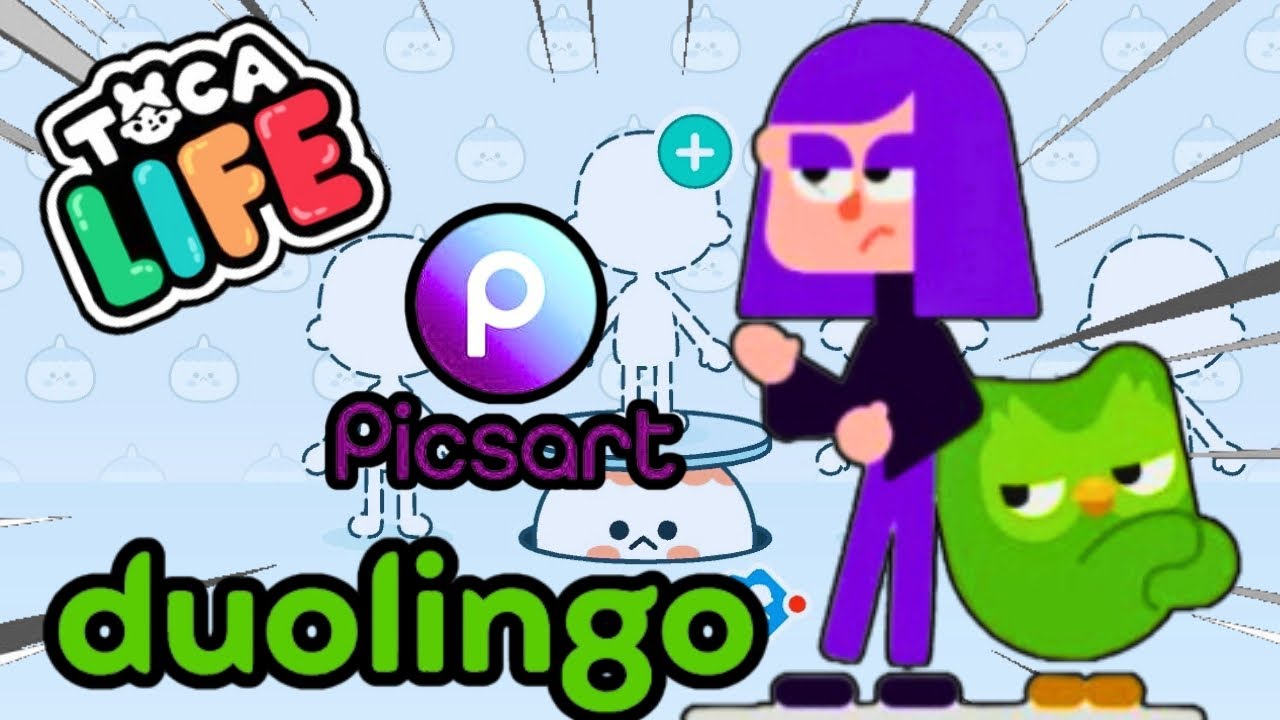 DUOLINGO E LILLY | DUOLINGO MEMES em TOCA LIFE WORLD/ PICSART - YouTube