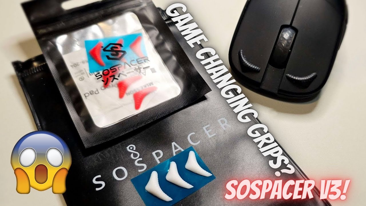 SoSpacer GRIPS v3- A New Unique Mouse GRIP that helps you aim/grip ...