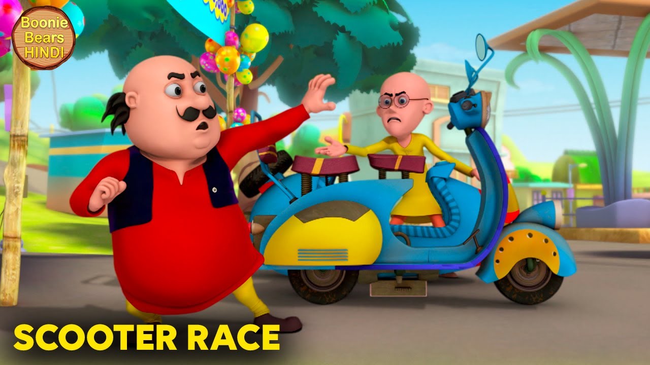 Motu Patlu Episode 03 | Scooter Race | Motu Patlu Animated Story | Motu ...