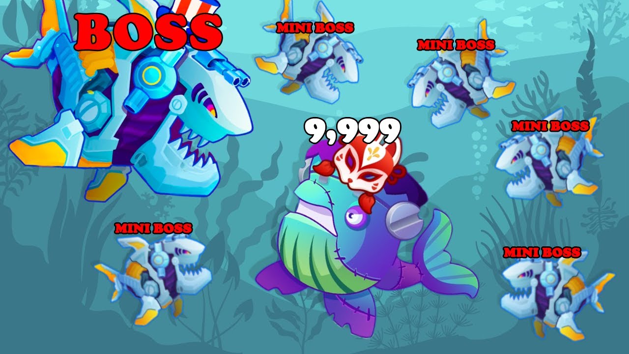 Can The Strongest Whale Defeat The Boss Robot And Its Babies? - YouTube