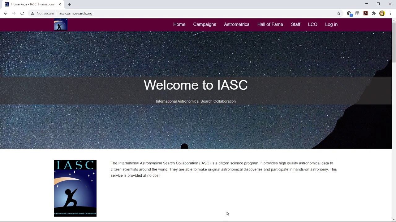 VIDEO 1: DOWLNLOADING ASTROMETRICA FROM IASC WEBSITE - YouTube