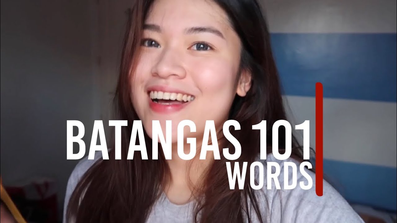 BATANGUEÑA 101 with Cj Hawak (Batangas words) - YouTube