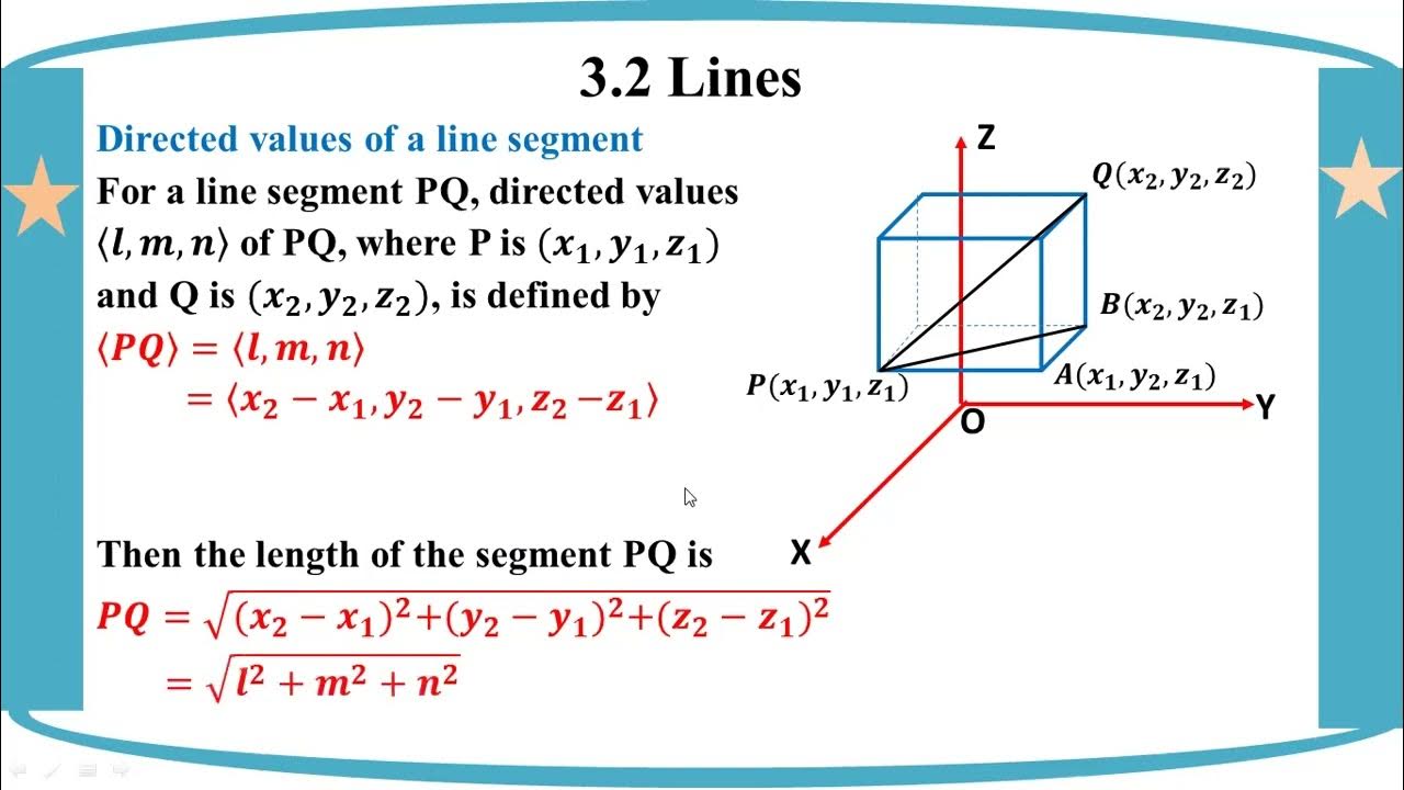 # Grade 12 Math (ch 3) Directed values of a line segment - YouTube