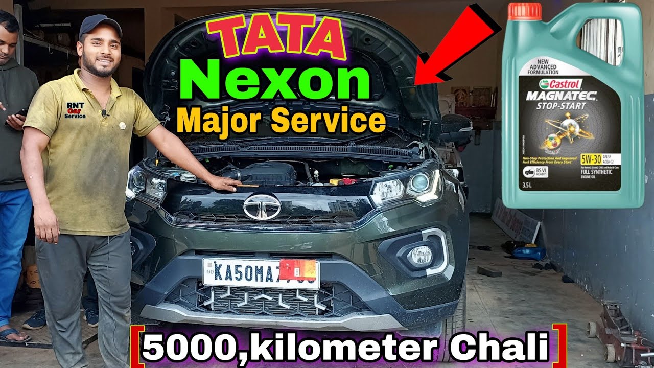 TATA Nexon 5000 kilometre Bali Major Service||How to all service Tata ...