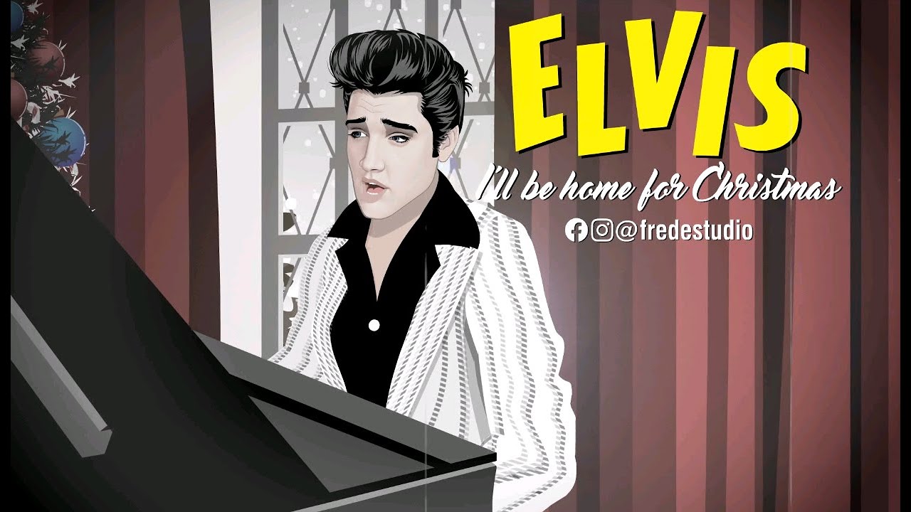 Elvis Presley-Christmas Animation - YouTube