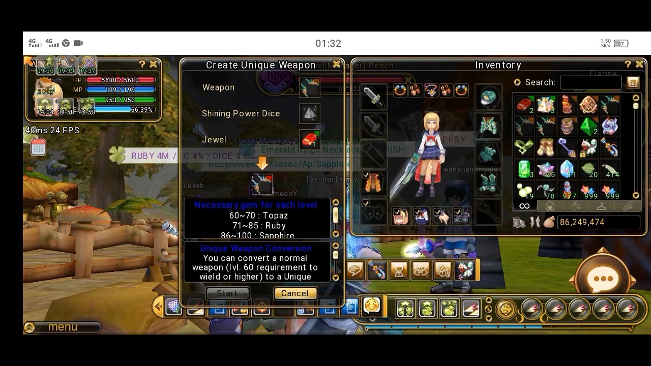 FLYFF UNIVERSE: CREATE HISTORIC WEAPON "3 ATTEPMTS ONLY" - YouTube