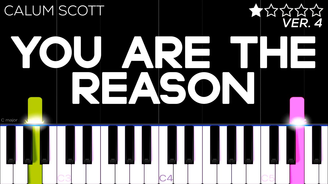 Calum Scott - You Are The Reason | EASY Piano Tutorial - YouTube