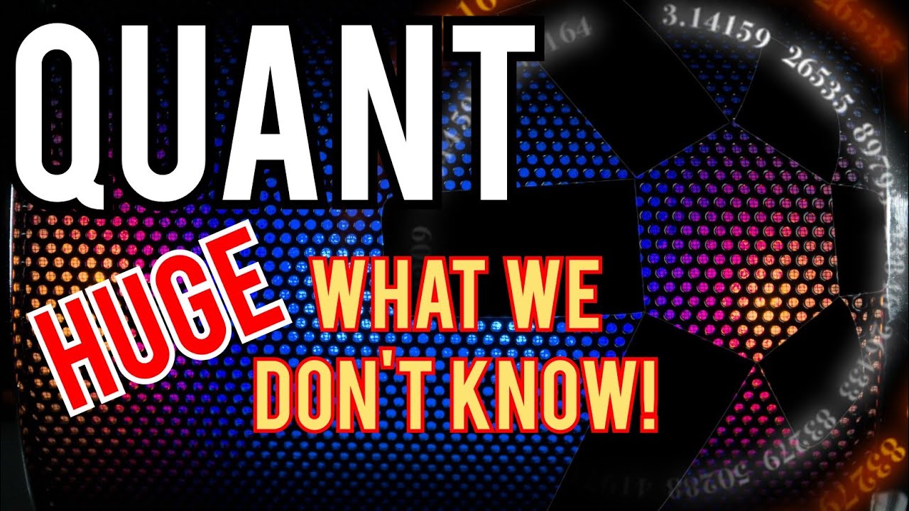 🚨 QUANT | WHAT WE DONT KNOW HUGE #QNT #QUANT #QUANTCOIN - YouTube