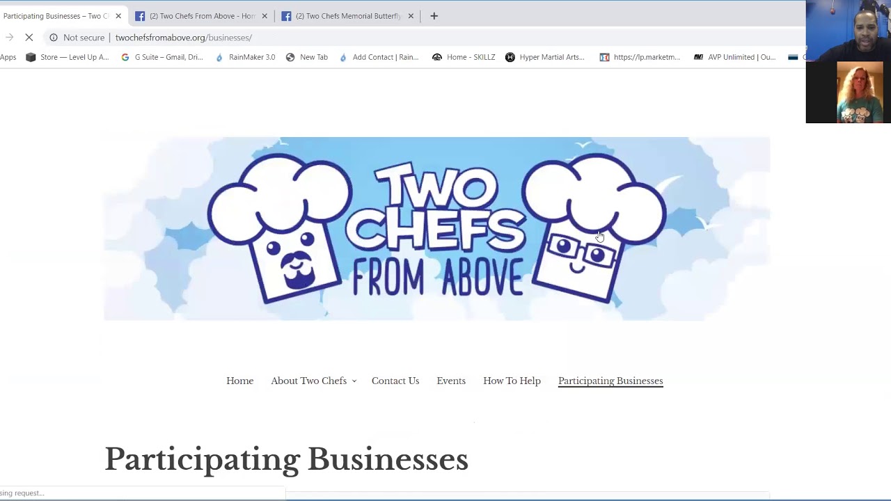 Nancy Chappell Explaining Two Chefs From Above Event - YouTube