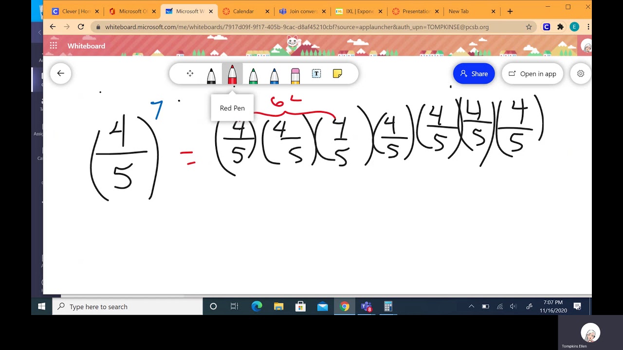 Exponents with decimal or fraction for bases - YouTube
