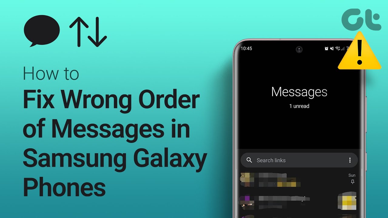 How To Fix Wrong Order of Messages in Samsung Galaxy Phones | Easy ...