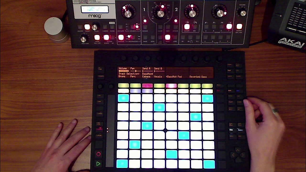 modul8tor - push (ableton & moog - live performance) - YouTube