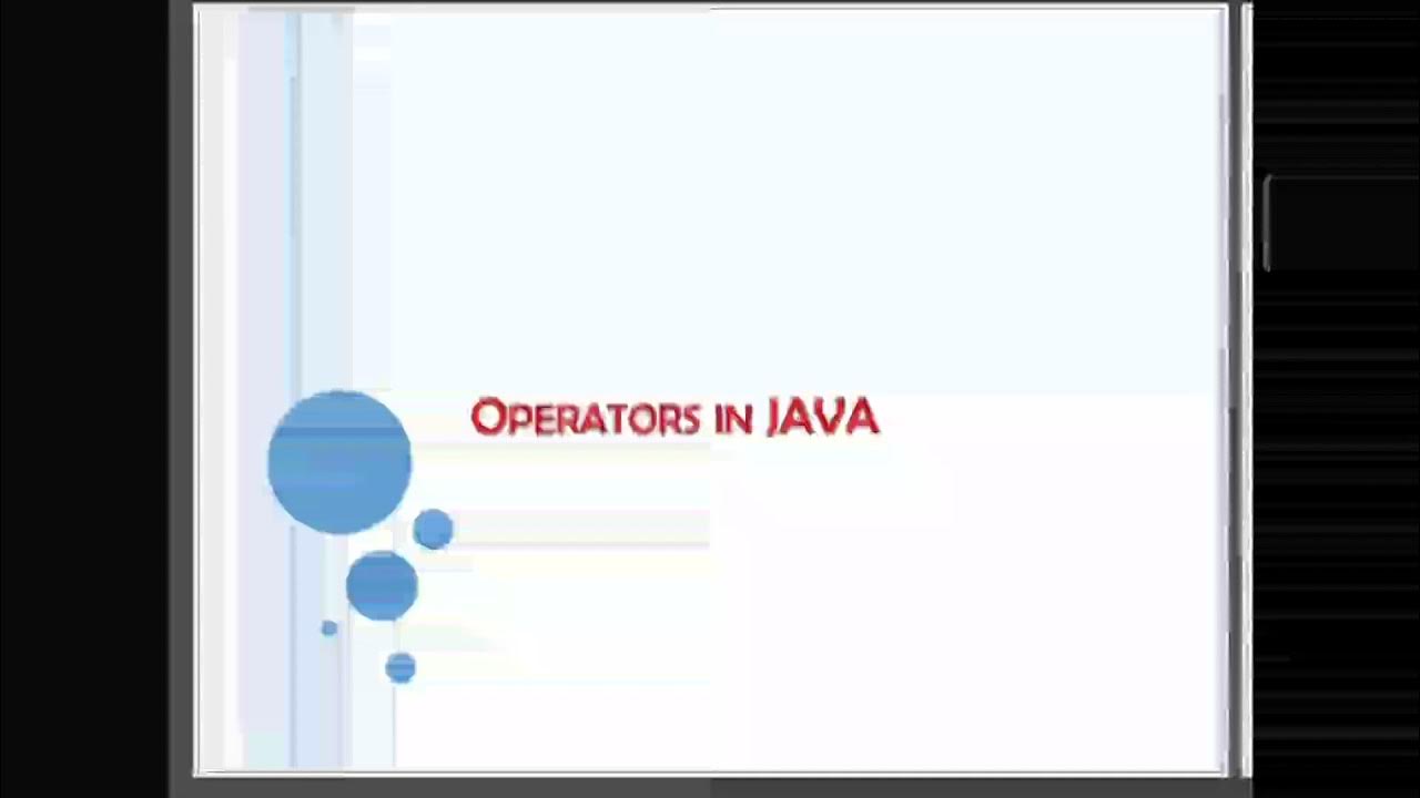 Operators in java !! part 1 !! arithmetical &relational Operators ...