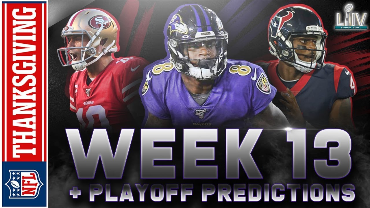Week 13 NFL Picks & Playoff Predictions | 2019 #NFLRT Pick'em Challenge ...
