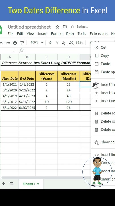 Difference Between Two Dates In Excel Excel Exceltips Exceltutorial Msexcel Microsoftexcel 4001