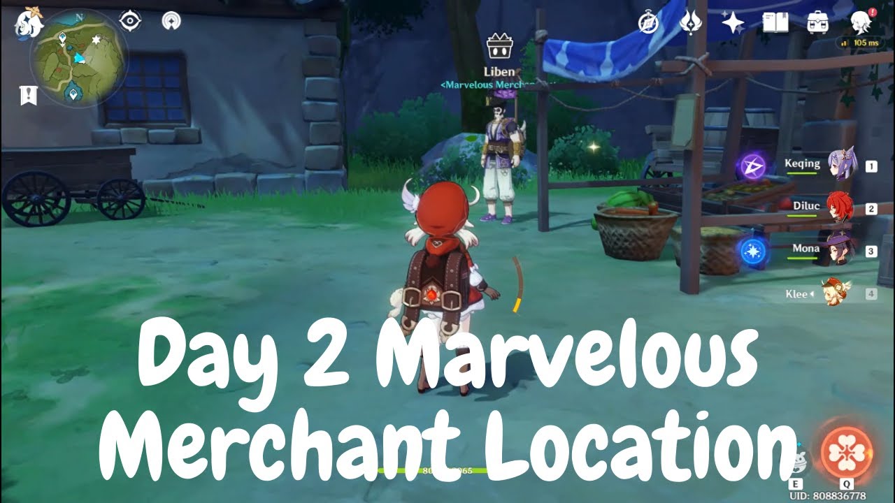 Day 2 Marvelous Merchant Location Genshin Impact - YouTube