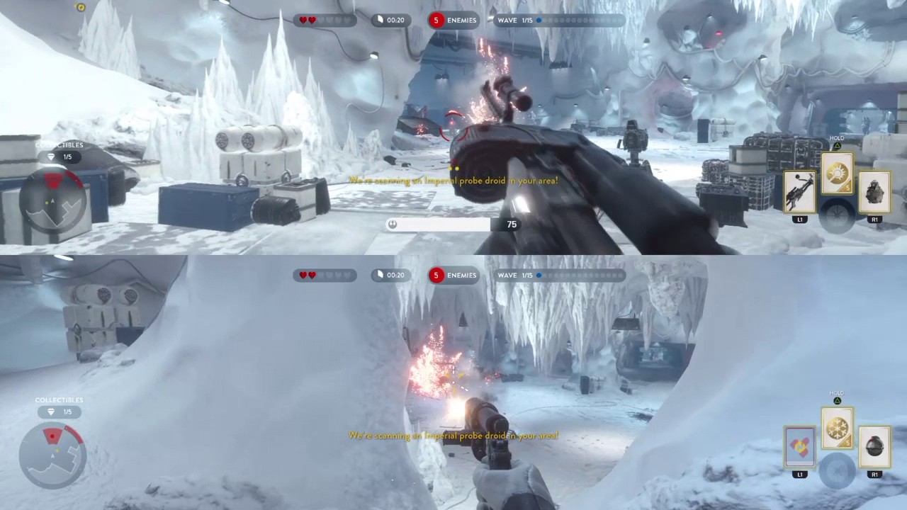 Star Wars Battlefront Split screen gameplay with special guest! - YouTube