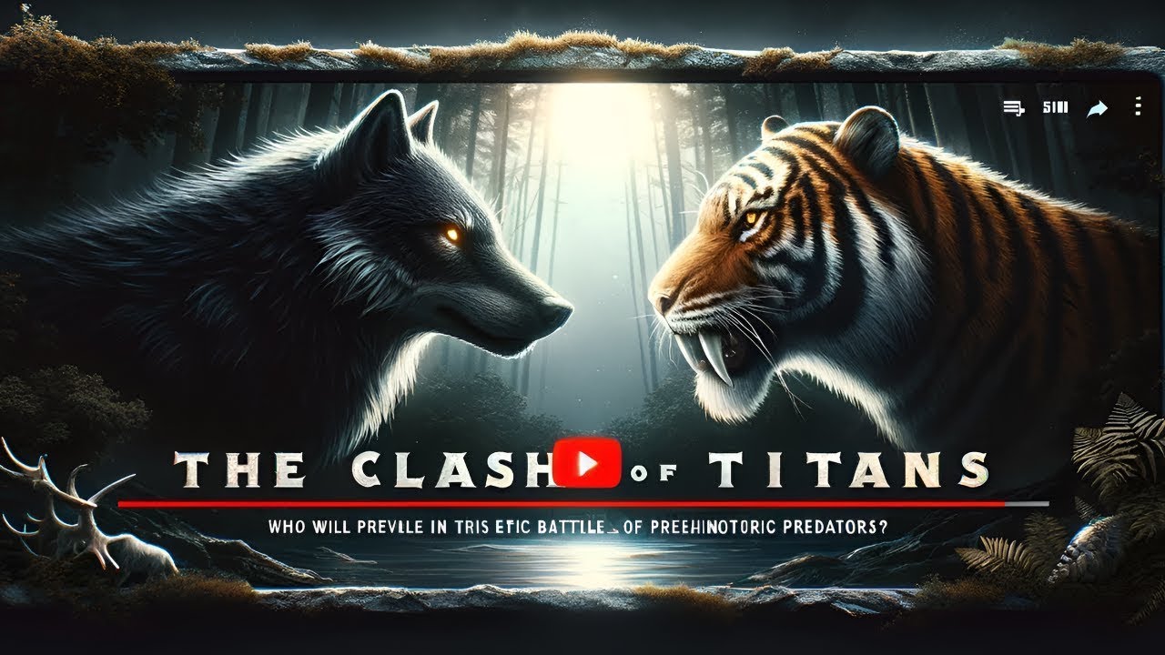 Clash of the Prehistoric Predators: Dire Wolf vs Saber-Toothed Tiger ...