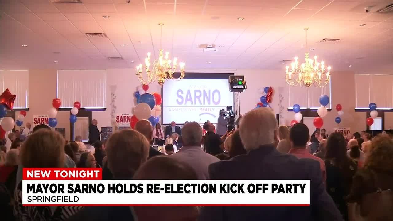 Springfield Mayor Sarno kicks off re-election campaign - YouTube