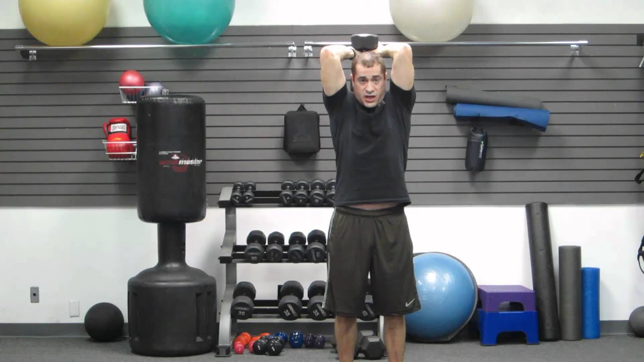 How To Overhead Tricep Extension | Overhead Dumbbell Extension | Tricep ...