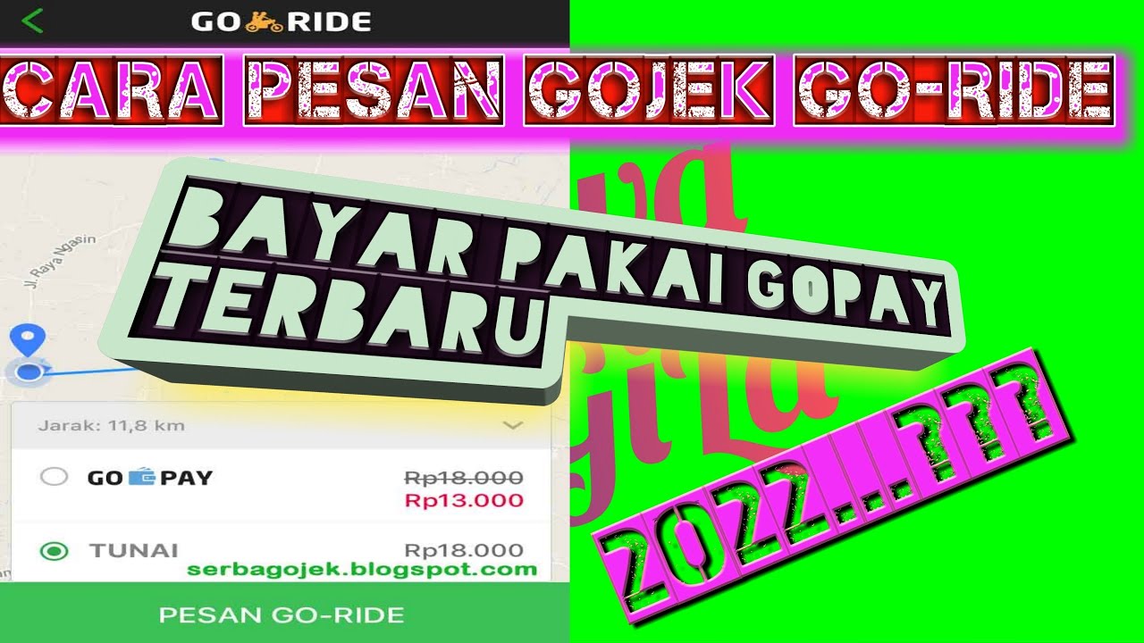 TUTORIAL PESAN GOJEK GO-RIDE BAYAR PAKAI GOPAY TERBARU ‼️ aplikasi ...