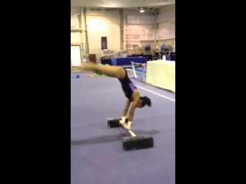 Straddle Cast Handstand Drill - YouTube