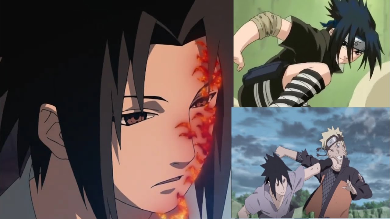 SASUKE UCHIHA - Taijutsu Skills - YouTube