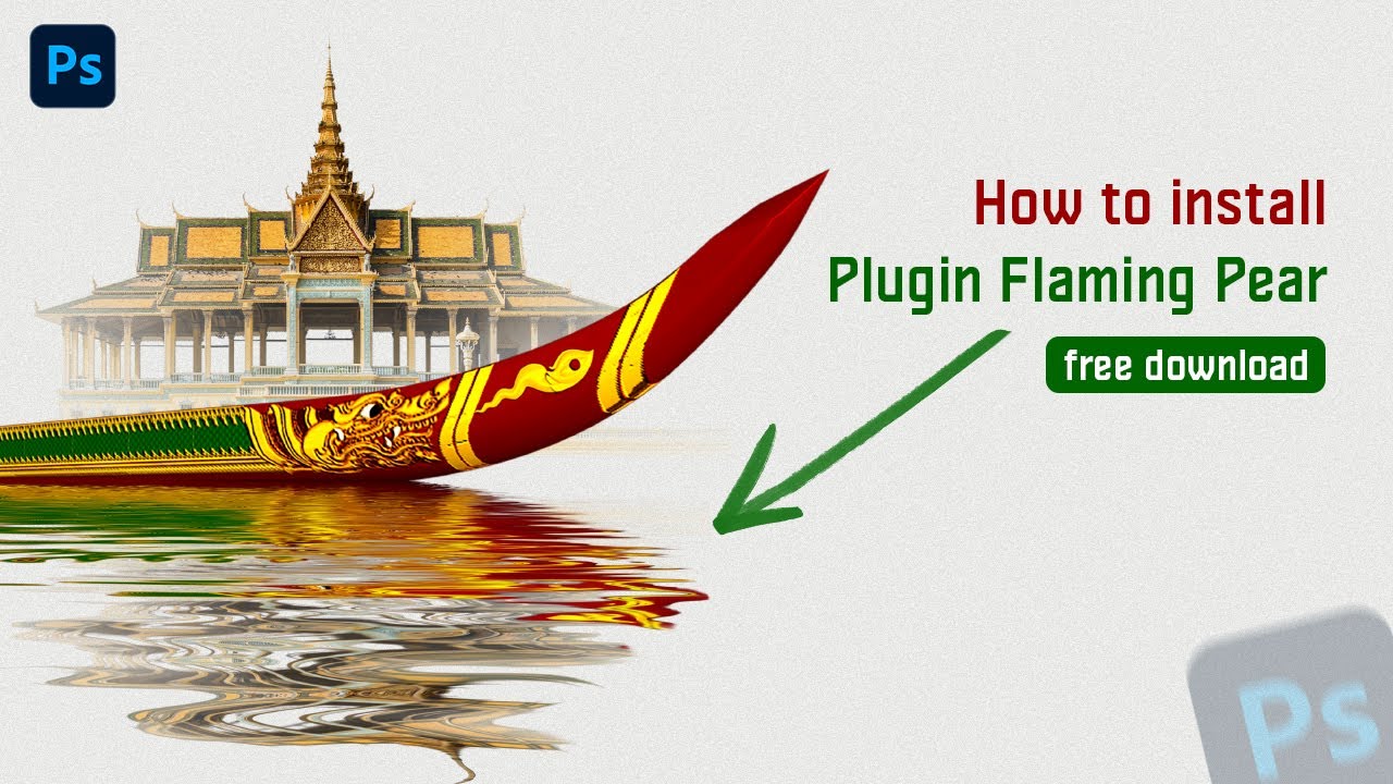 How to install Plugin Flaming Pear - Photoshop Tutorial. - YouTube