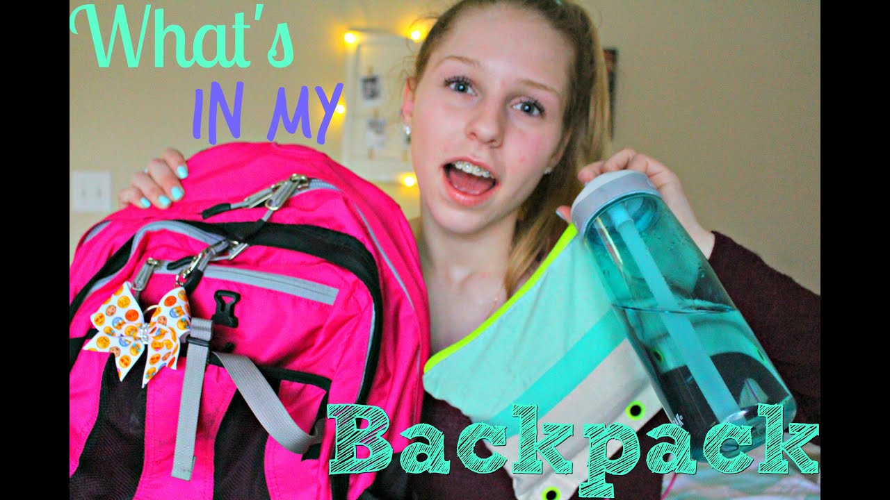 Whats in my Backpack!? - YouTube