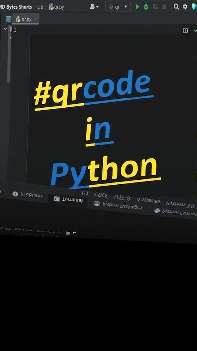 QR Code in 3 lines of Python Code - YouTube