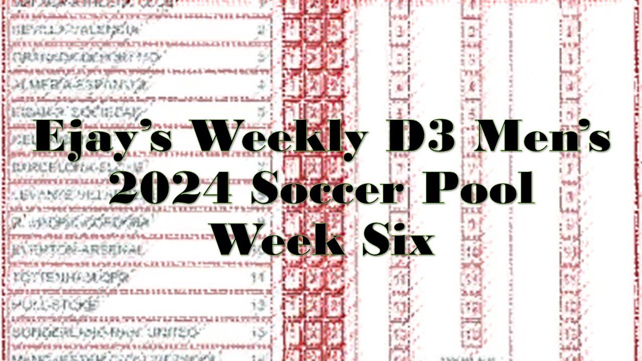 EJay’s Weekly Men’s D3 Pool - Week Six - YouTube