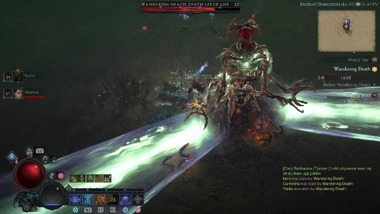 Wandering death world boss kill on Nightmare - YouTube